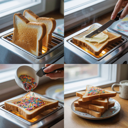 3-Ingredient Dutch Sprinkle Toast Breakfast